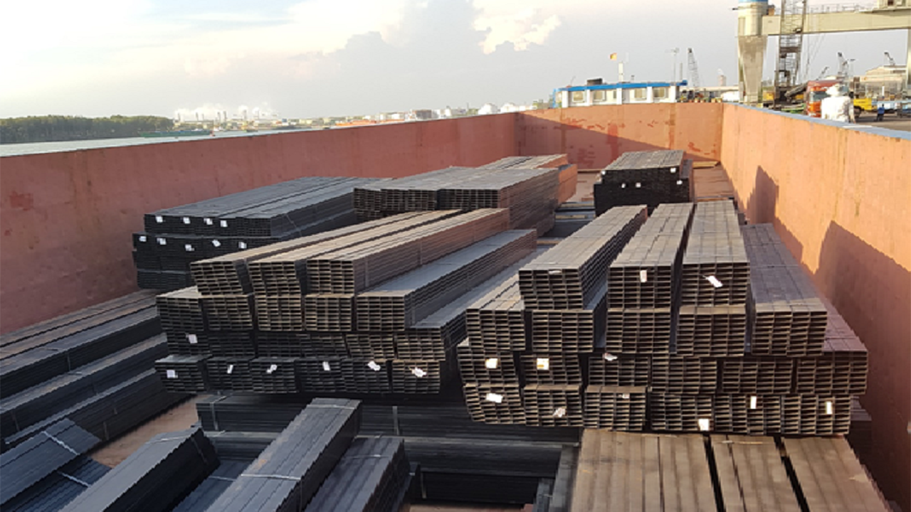 TRANSPORTATION BEAM STEEL FROM BA RIA VUNG TAU TO PHNOM PENH BY BARGE ...