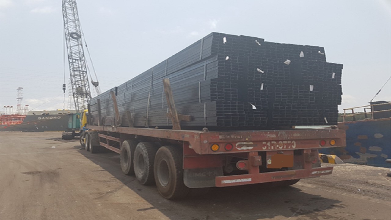 TRANSPORTATION BEAM STEEL FROM BA RIA VUNG TAU TO PHNOM PENH BY BARGE ...